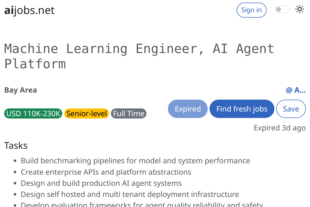 Machine Learning Engineer, AI Agent Platform - Bay Area
