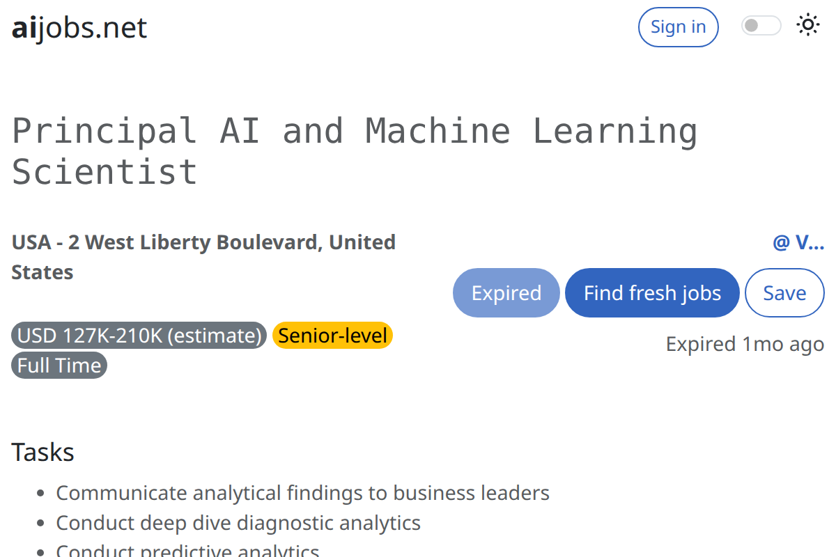 Principal AI and Machine Learning Scientist - USA - 2 West Liberty ...