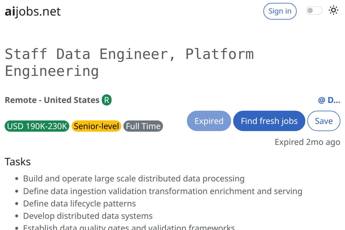 Staff Data Engineer, Platform Engineering - Remote - United States