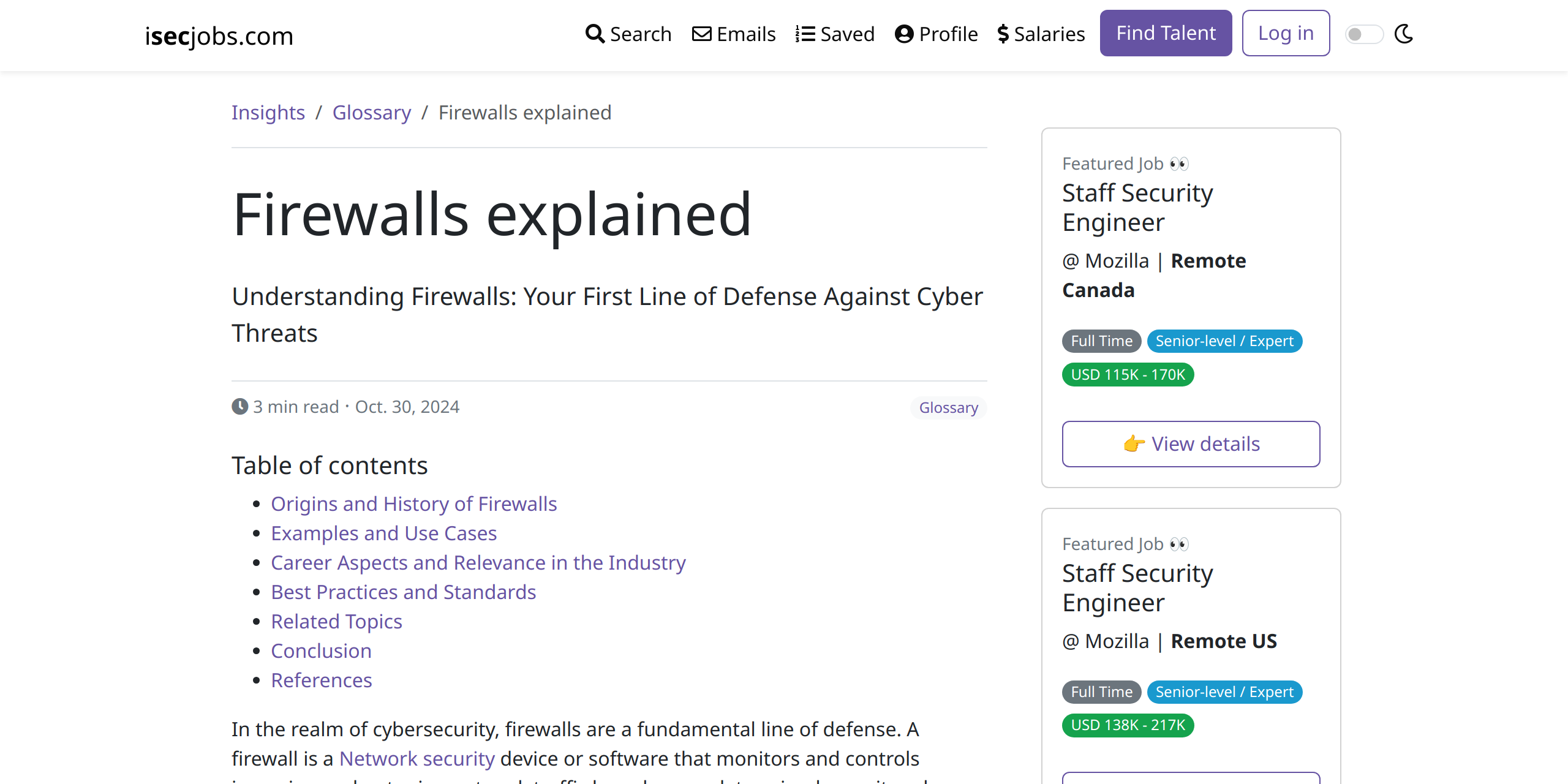 Firewalls explained | isecjobs.com Firewalls explained | isecjobs.com
