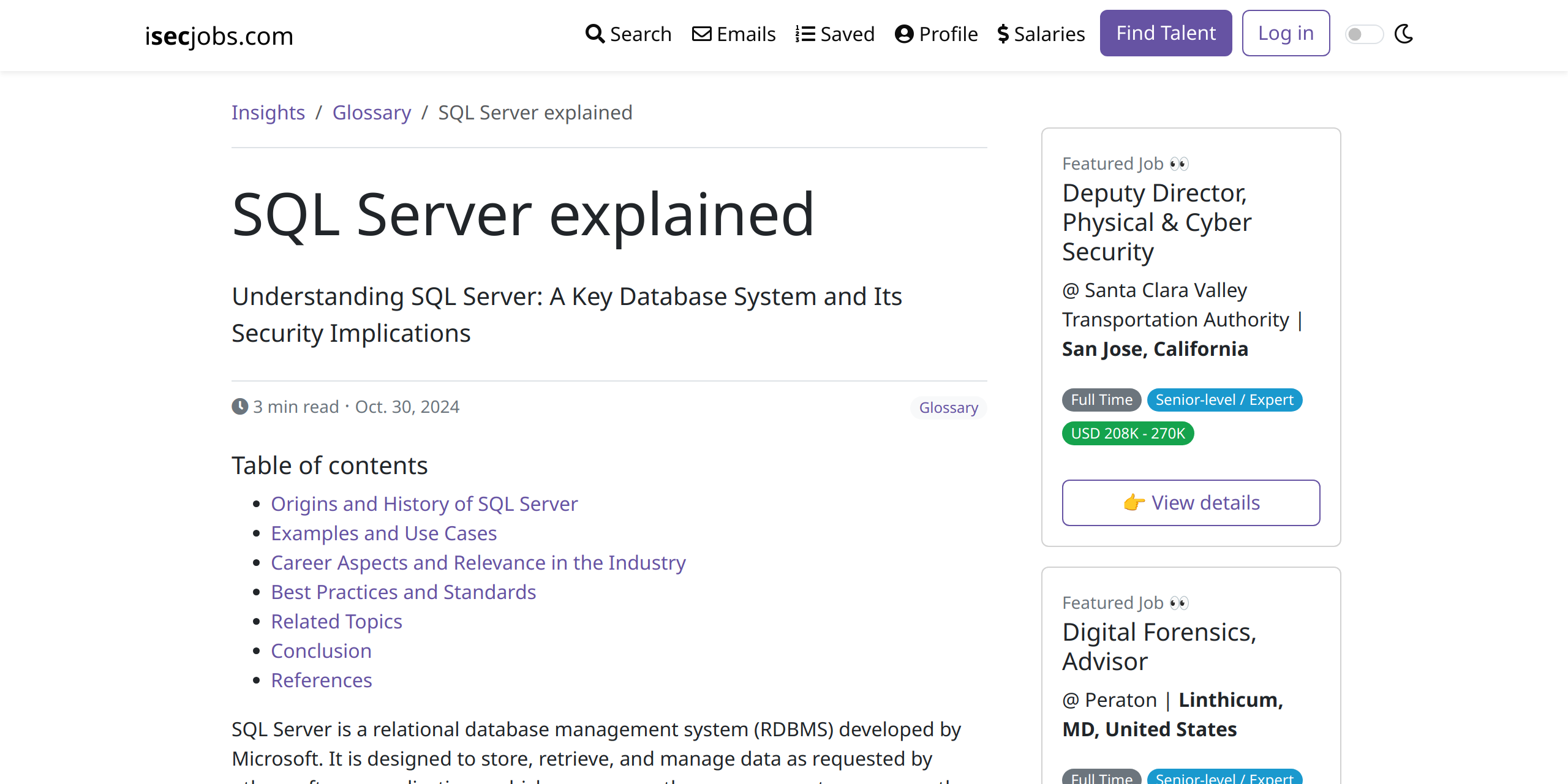 SQL Server explained | isecjobs.com SQL Server explained | isecjobs.com