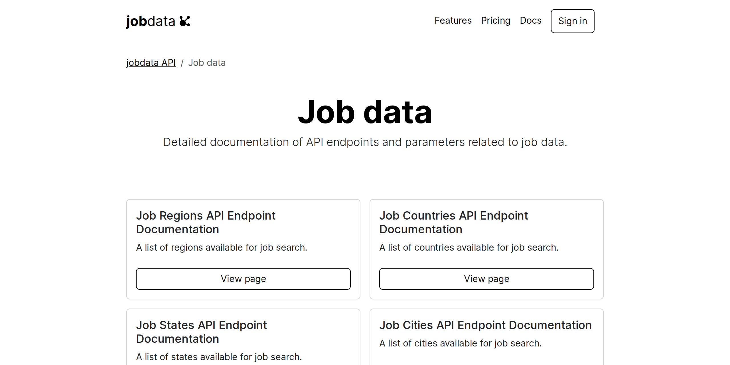 Job data | jobdataapi.com