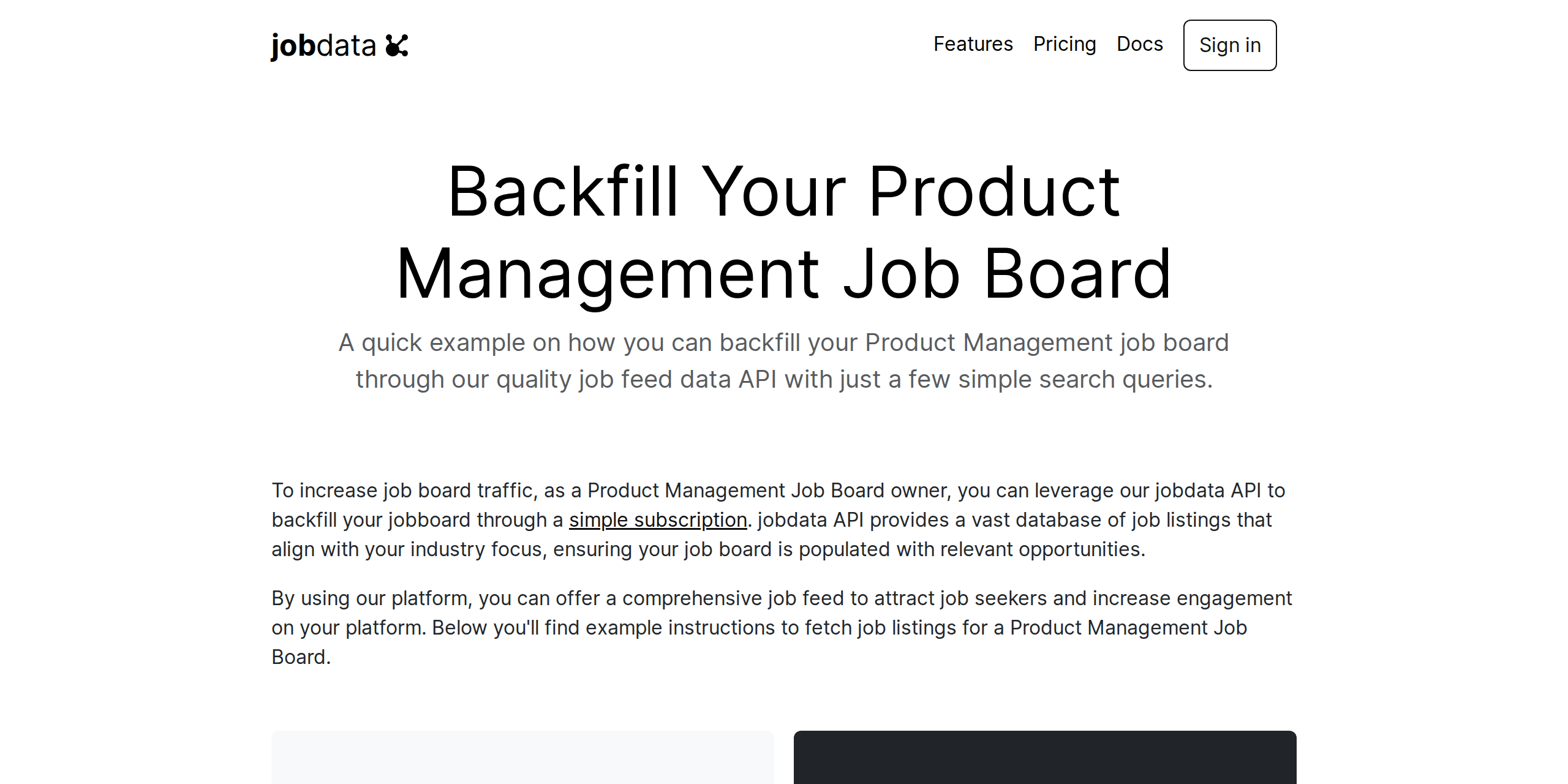 Backfill Your Product Management Job Board | jobdataapi.com